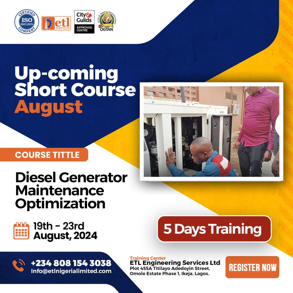 Diesel Generator Maintenance Optimization – Etl Engineering