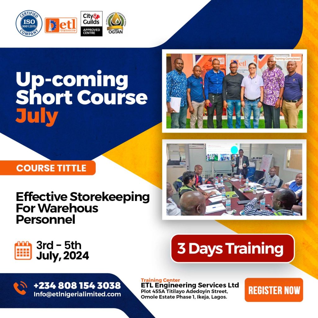 Effective Storekeeping For Warehouse Personnel – Etl Engineering